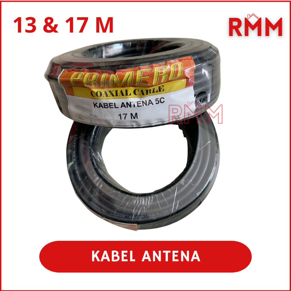 Jual kabel antena primero 5c KABEL ANTENA 5C 13 METER + JACK - COAXIAL CABLE 5C 13METER ...
