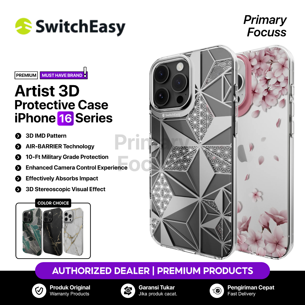 Jual SWITCHEASY Case iPhone 16 Pro Max 16 Pro SWITCHEASY Artist 3D ...