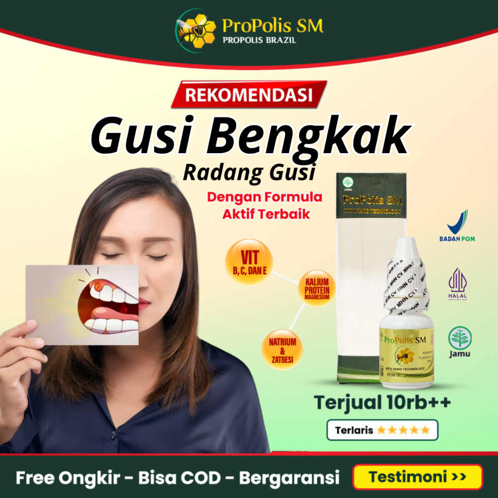Jual Obat Gusi Bengkak Radang Merah nanah Menonjol Benjolan Di Gusi ...