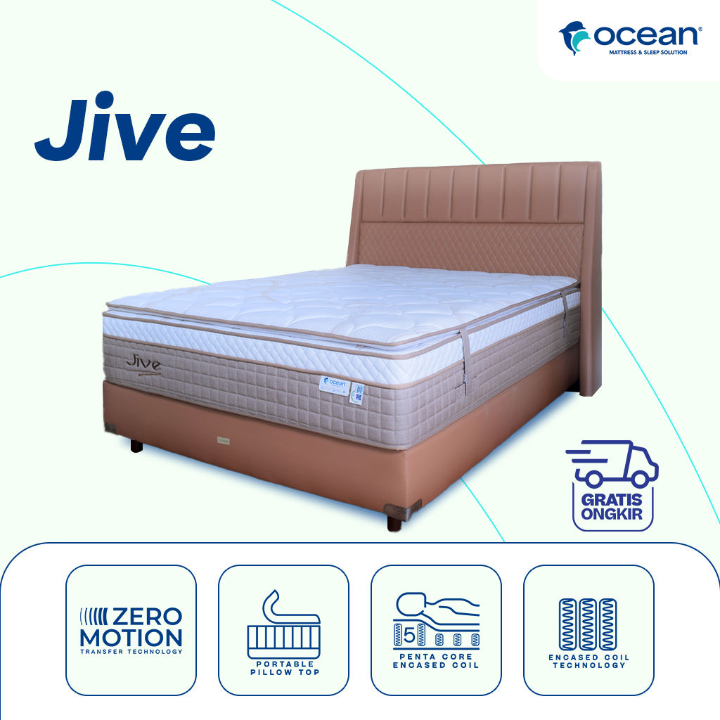 Jual Ocean Springbed - Kasur Jive Portable Pillow Top | Shopee Indonesia