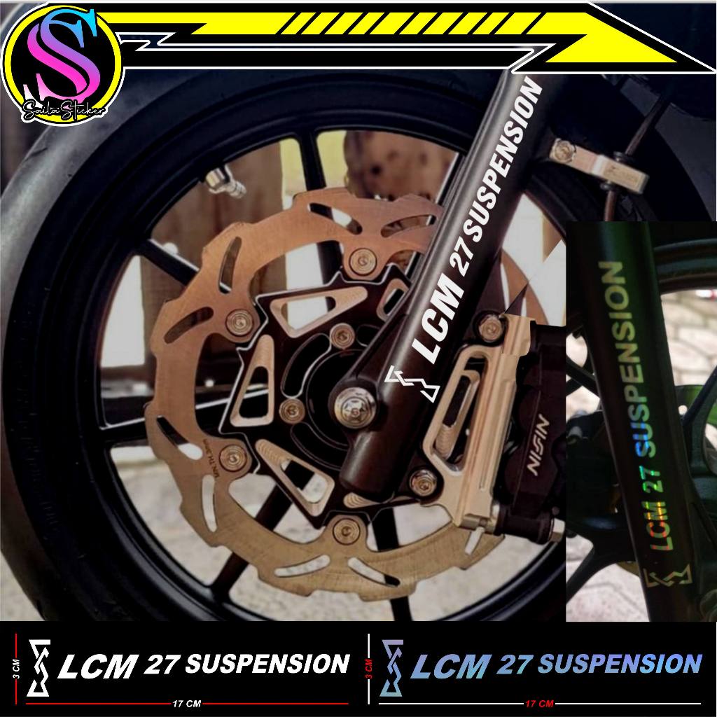 Jual STIKER LOGO LCM 27 SUPENSION/STICKER CUTTING LOGO/STIKER MOTOR ...