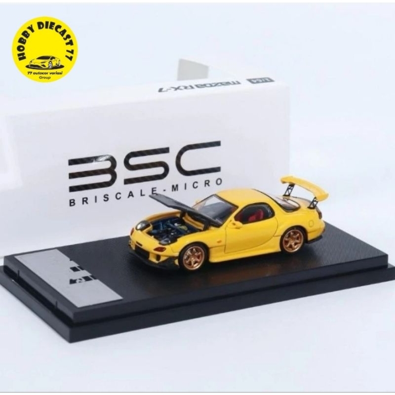 Jual BSC Briscale micro Mazda Rx7 FD3s Carbon hood open hood Yellow ...
