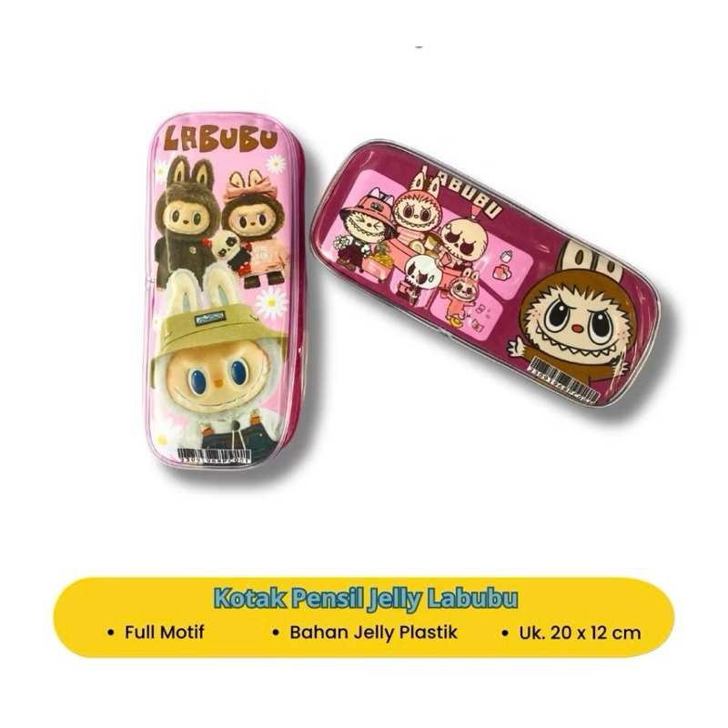 Jual KOTAK PENSIL JELLY LABUBU TEMPAT Alat Tulis Sekolah PENSIL FANCY ...