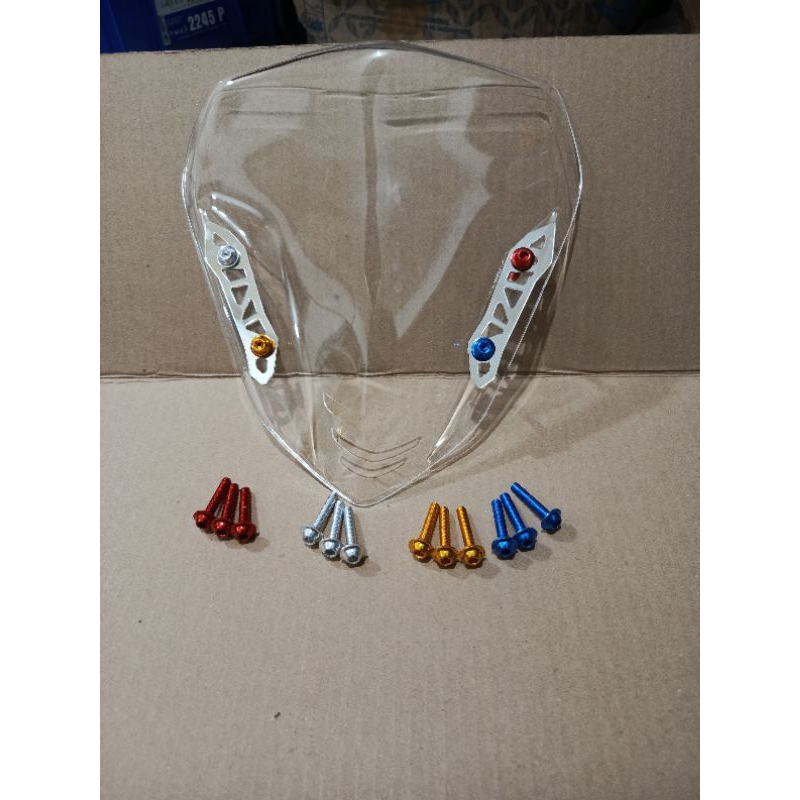 Jual Garnish Visor Aerox Old Aerox New Bracket Windshield Aerox plus 4 ...