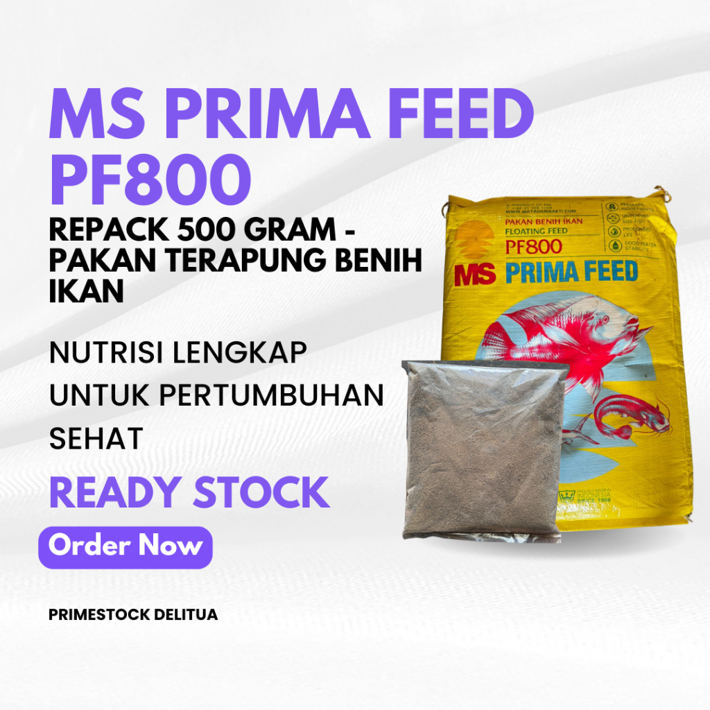 Jual PF800 PRIMA FEED Repack 500g - Pakan Terapung Benih Ikan | Shopee ...