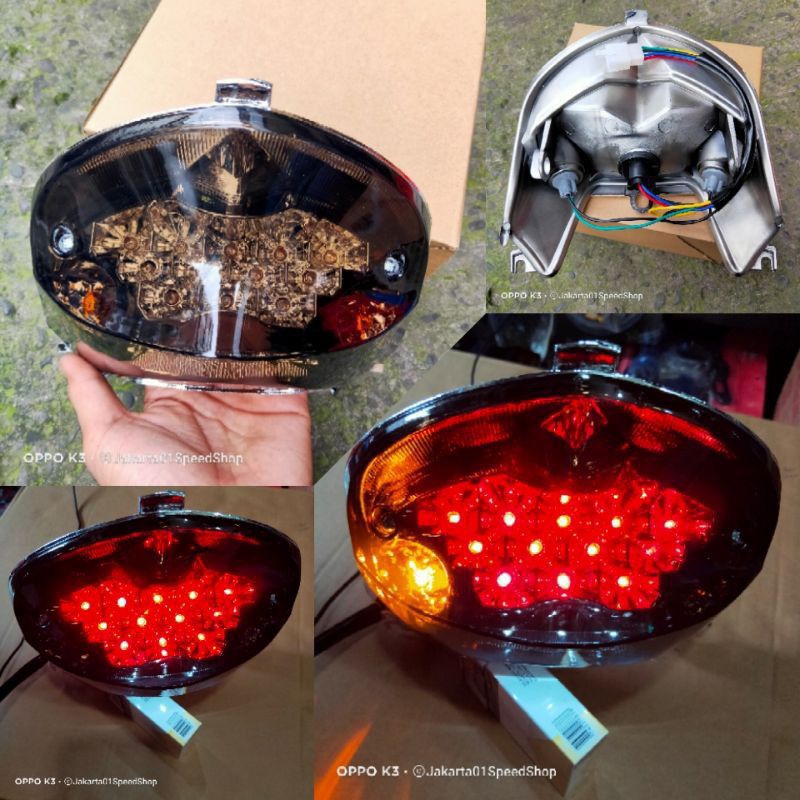 Jual LAMPU STOP VIXION OLD STOPLAMP LED VIXION OLD 3 IN 1 PLUS SEIN ...