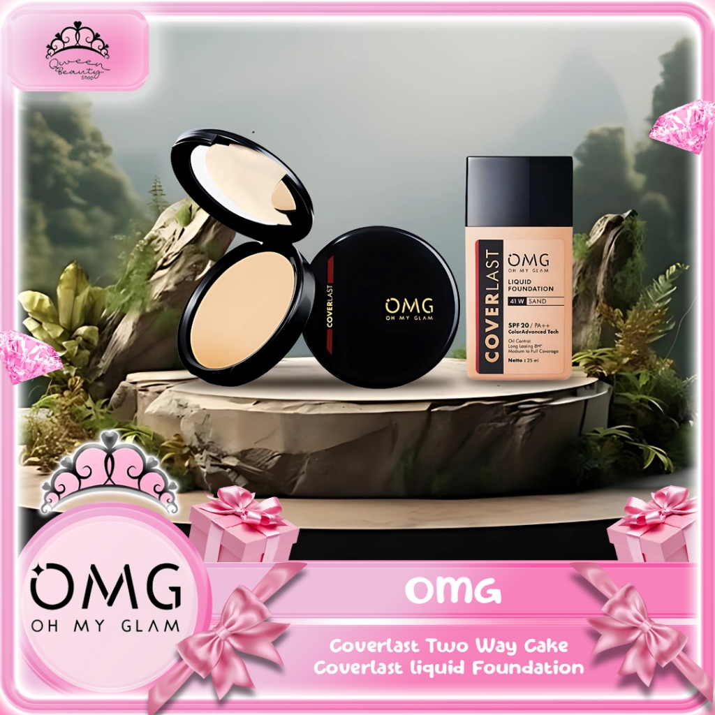 Jual (ADA BUNDLING!!) OMG Oh My Glam Coverlast Two Way Cake 12 g - OMG ...