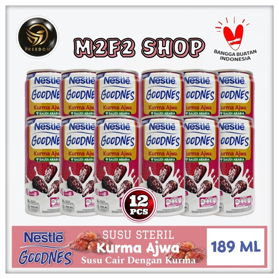 Jual Nestle Goodnes Susu Sterilisasi Kurma Ajwa Kaleng | Can - 189 ml ...