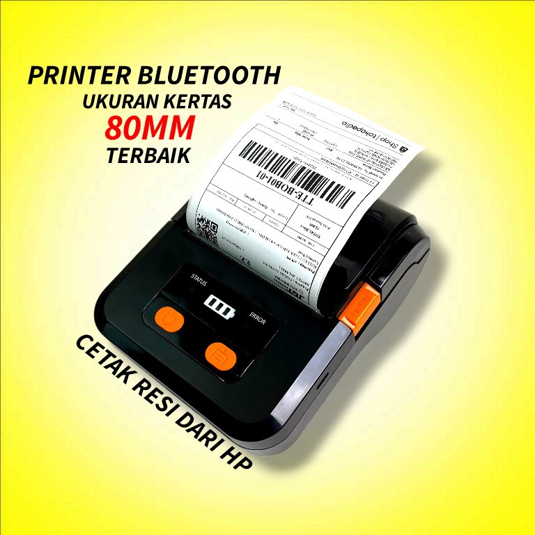Jual PRINTER BLUETOOTH THERMAL 80MM CETAK RESI DARI HP MODEL NEW ...