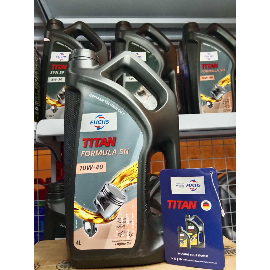 Jual OLI FUCHS TITAN FORMULA SN SAE 10W_40 4L | Shopee Indonesia