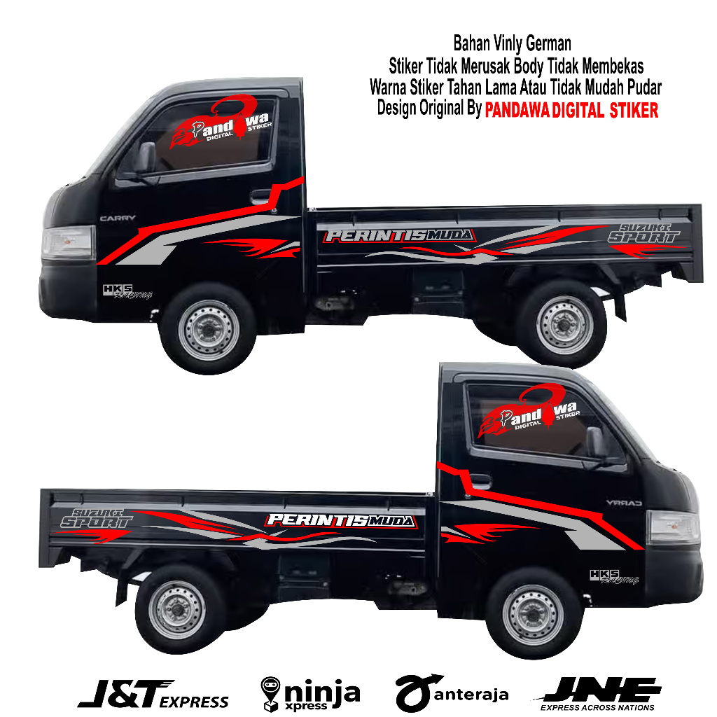 Jual sticker cutting mobil suzuki pick up NEW CARRY desain terbaru ...