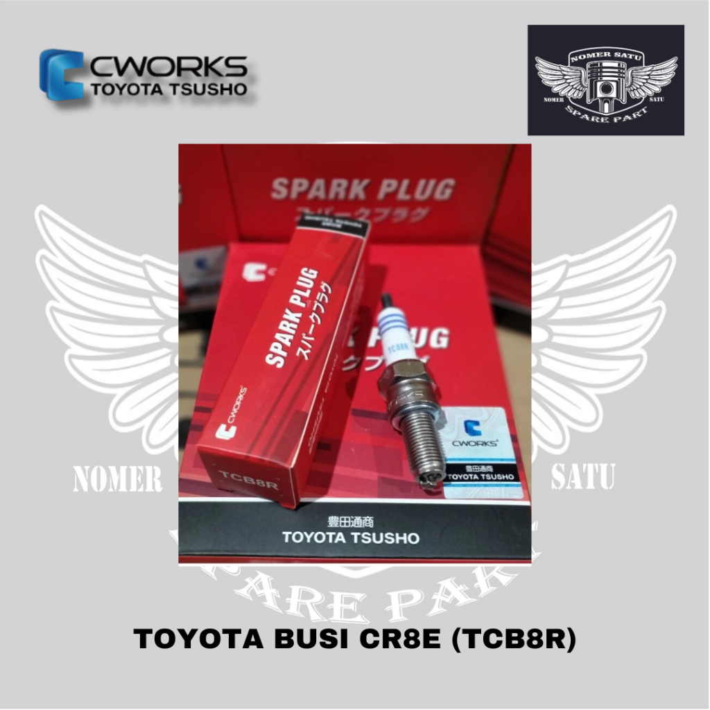 Jual CWORKS TOYOTA TSUSHO SPARK PLUG BUSI TIPE CR8E (TCB8R) VARIO BEAT ...