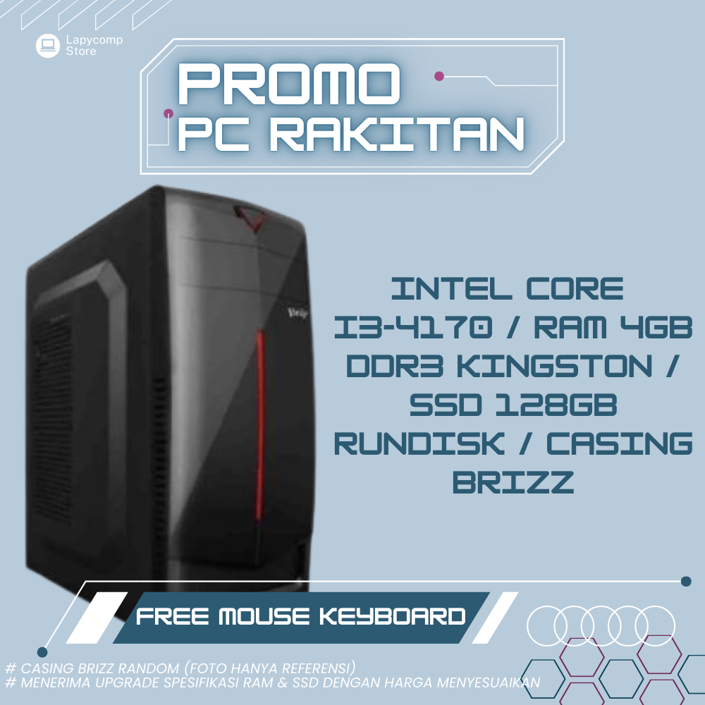 Jual PROMO PC RAKITAN KOMPUTER CPU - CORE I3 GEN 4 - RAM 4GB - SSD ...
