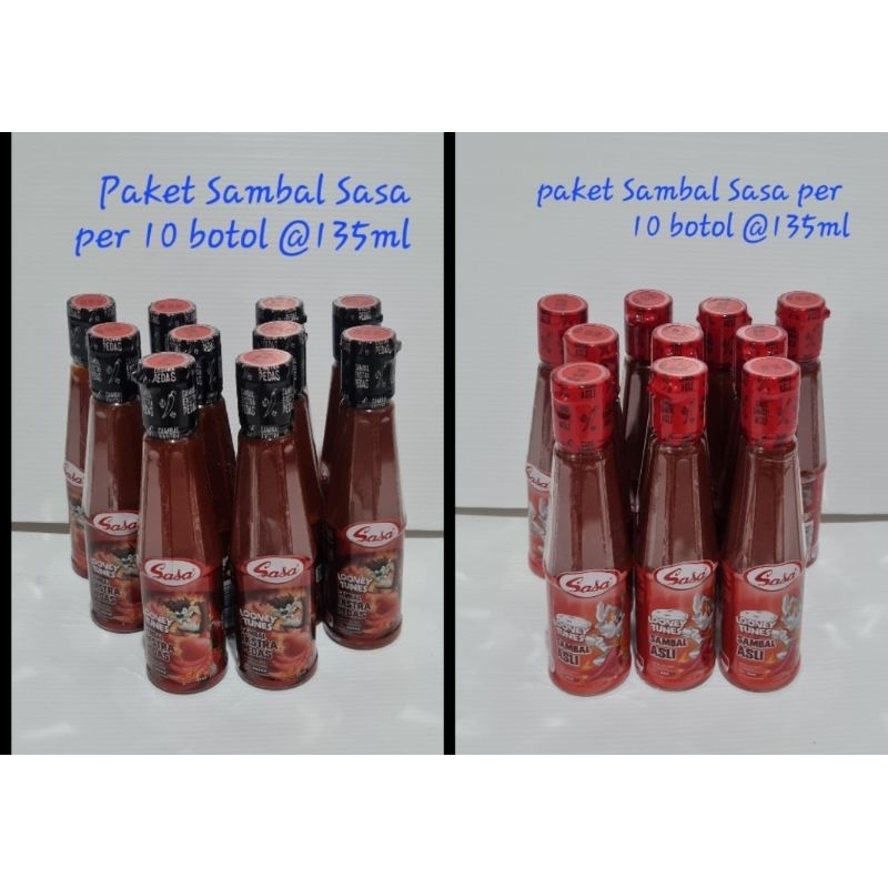 Jual paket sambal sasa per 10 botol @135ml exp agt 2025 | Shopee Indonesia