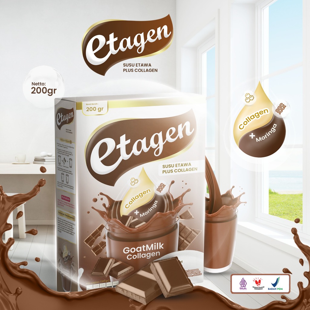 Jual ETAWAMIL ETAGEN Susu Kolagen Rasa Cokelat 200 Gram . . | Shopee ...