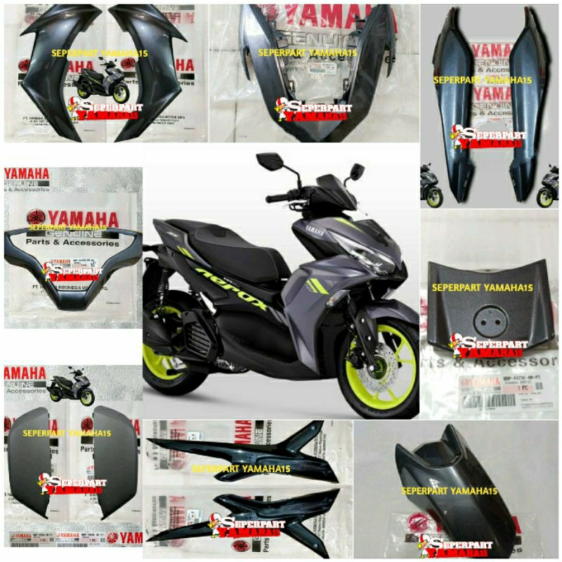 Jual FULL BODY HALUS AEROX NEW 155 ABU GLOSSY ORIGINAL YGP GENUINE ...