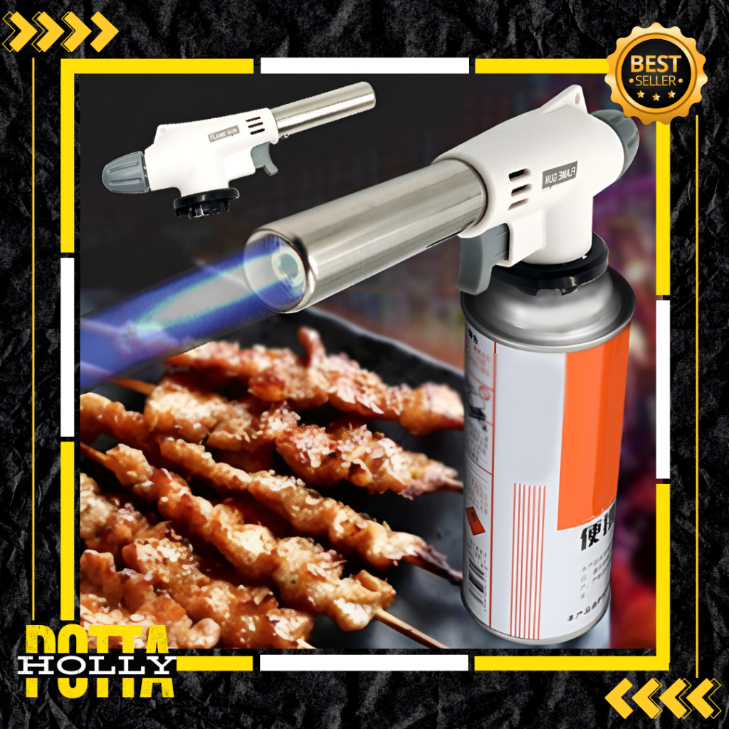 Jual POTTAHOLLY Kepala Portable Gas Torch Flame Gun Butane Blow Torch Gun / Pemantik Api ...