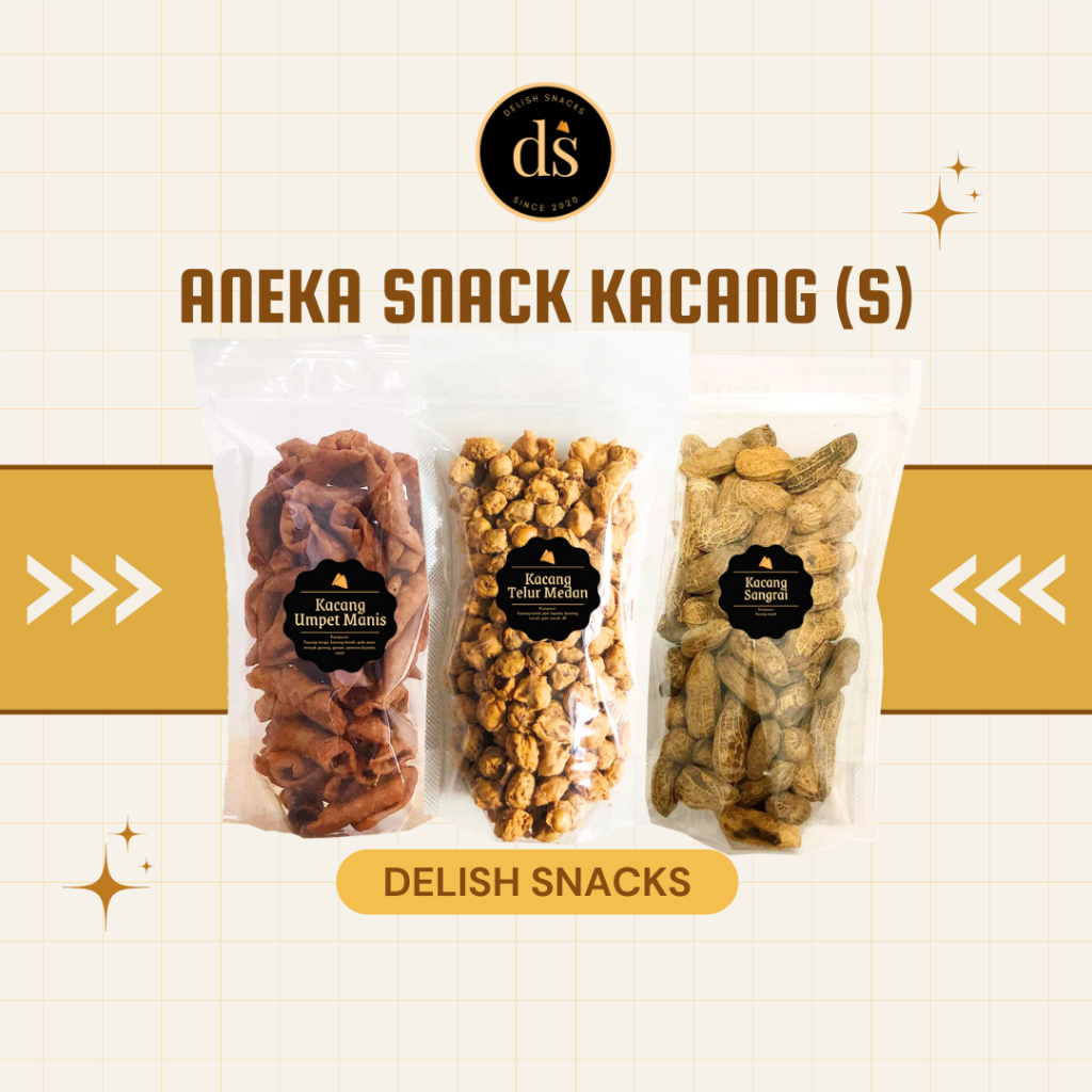 Jual [DELISH SNACKS] Aneka Snack Kacang-Kacangan (S) / Kacang Cemilan ...