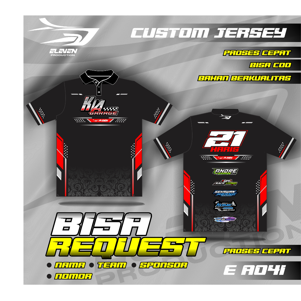 Jual JERSEY RACING kaos baju jersey racing custom full printing jersey ...