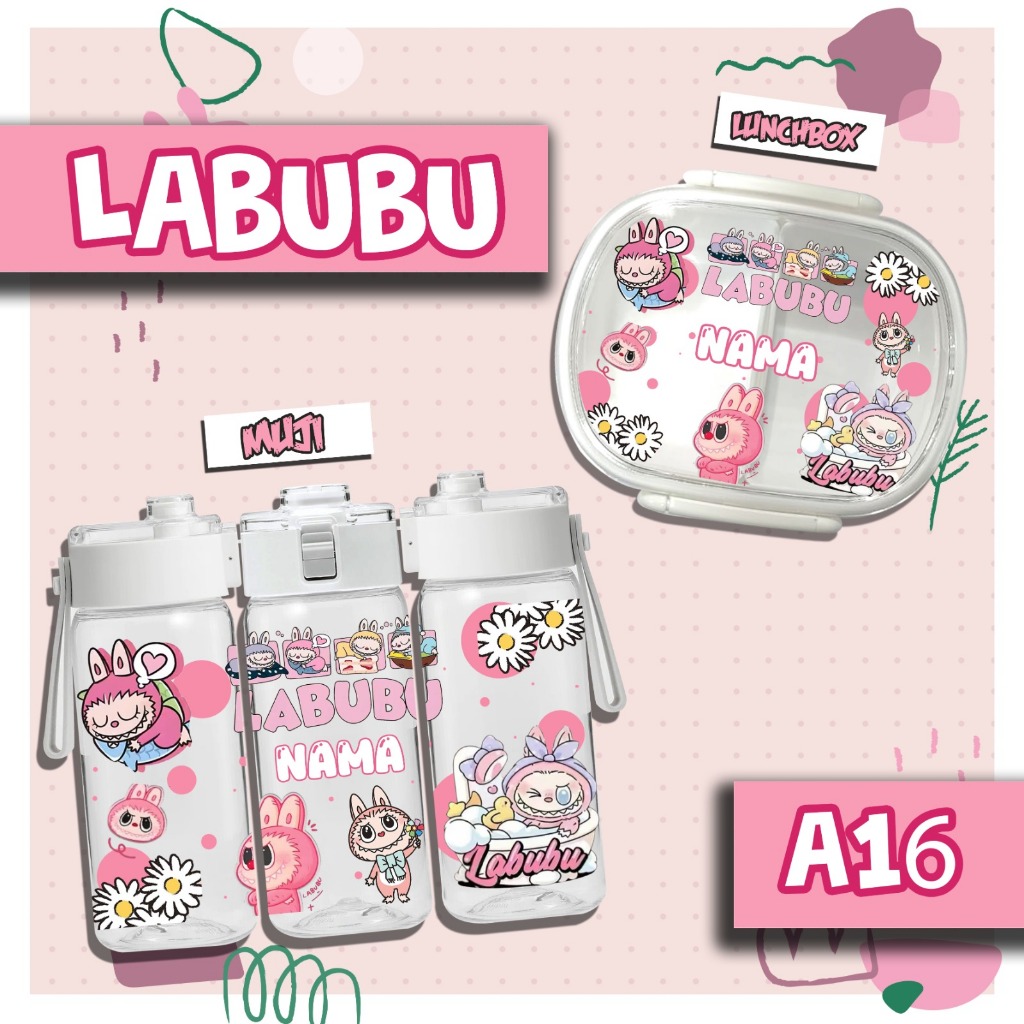 Jual MISO CUSTOM KARAKTER A16-LABUBU Meal Box Lunch Box Tempat ...