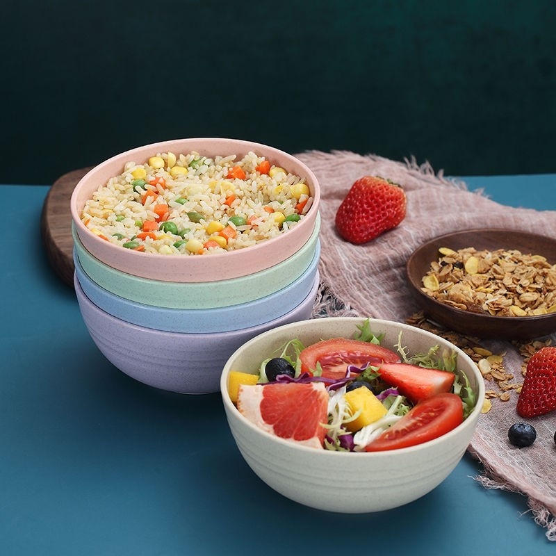 Jual Royalstar Mangkok Set 3pcs Wheat Straw Mangkuk Makan Bowl Warna ...