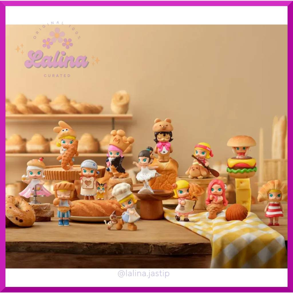 Jual [ FAST PO ]Pop Mart Original Molly Carb Lover Series Figures Bread ...
