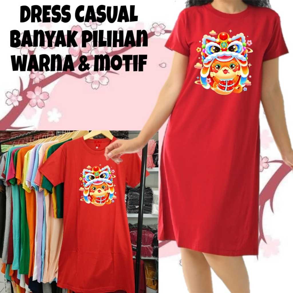 Jual KOI - BAJU DRESS DEWASA IMLEK 2025 TERBARU TAHUN ULAR / YEAR OF ...