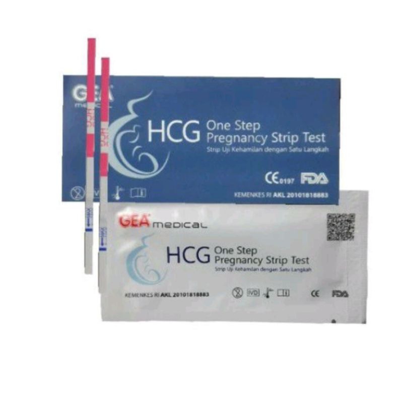 Jual HCG One Step Pregnancy Test Strip GEA | Shopee Indonesia