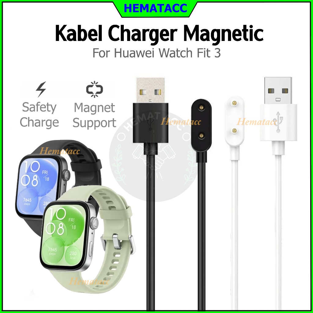 Jual Kabel Charger Huawei Watch Fit 3 Magnetic Casan Huawei Fit 3 USB ...