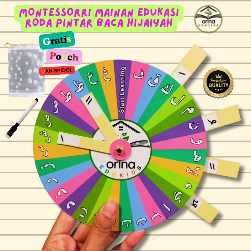 Jual Mainan Edukasi Anak Roda PIntar Membaca dan Menebali Huruf ...