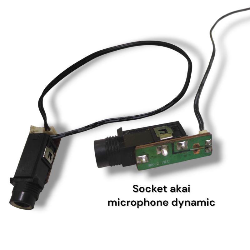 Jual socket akai microphone dynamic single 6,5mm | Shopee Indonesia