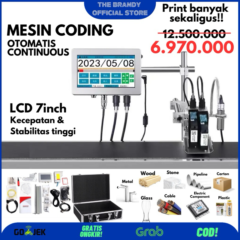 Jual MESIN CODING PRINTER OTOMATIS YMZ-150P- Mesin Barcode QR Inkjet ...