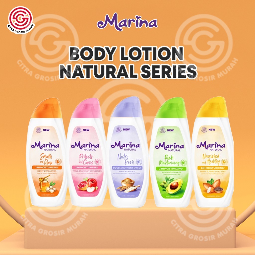 Jual Marina Natural Hand & Body Lotion Series || Marina Hand Body Lotion || Moisturizing || Body ...