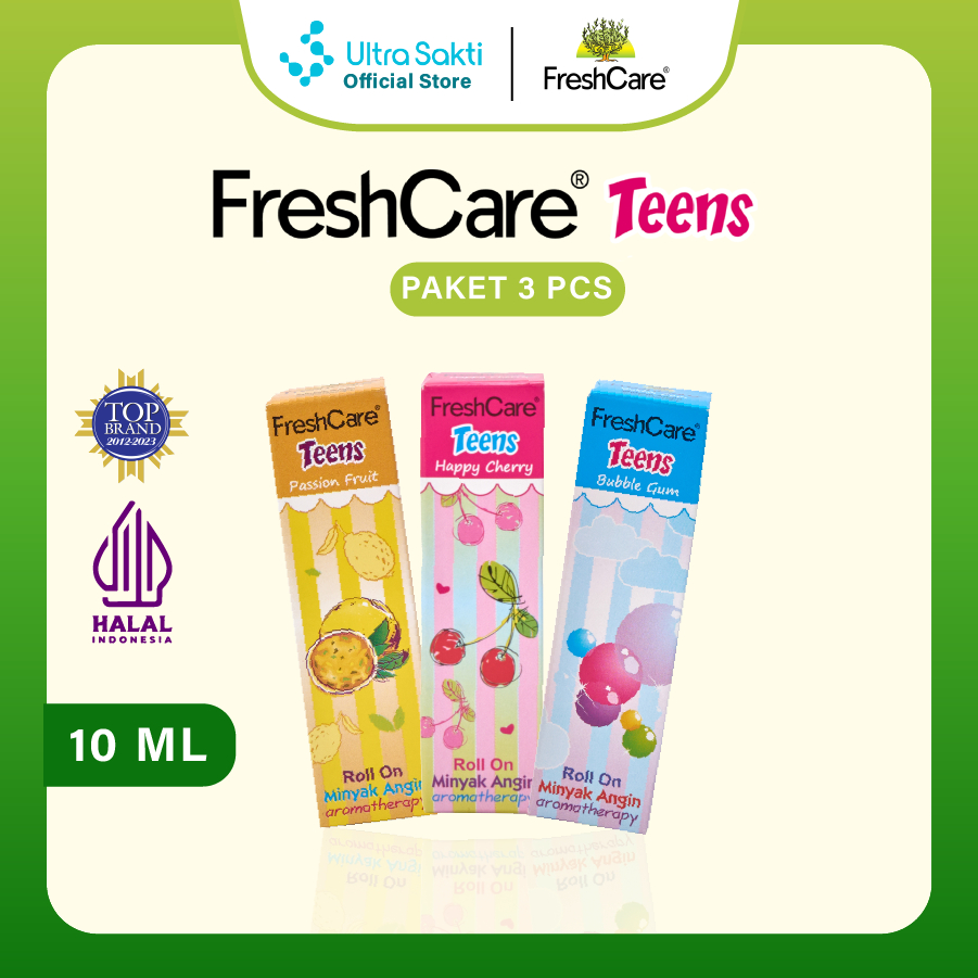 Jual Paket FreshCare Teens 3pcs @10ml (Cherry, Bubble Gum, Passion ...