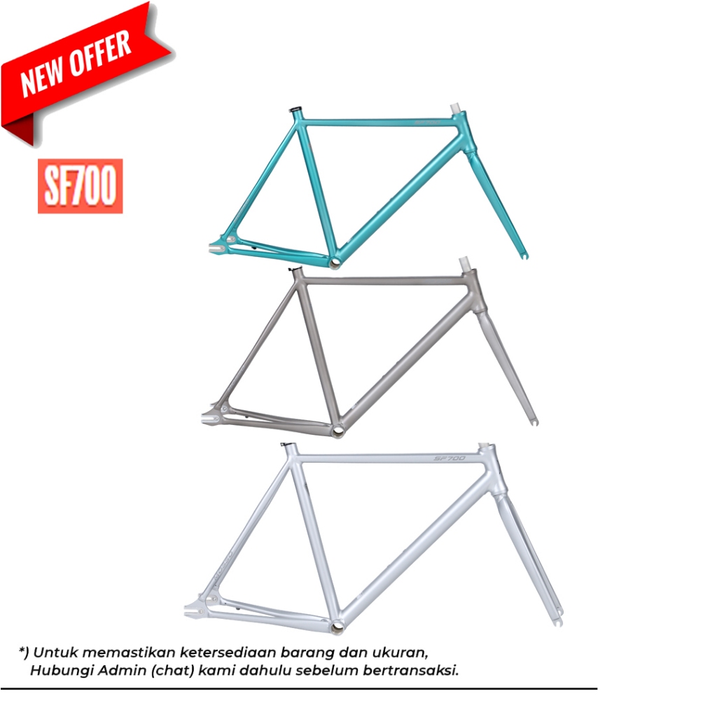 Jual Frame Sepeda Fixie Single Gear MOSSO SF700 [700C] | Shopee Indonesia