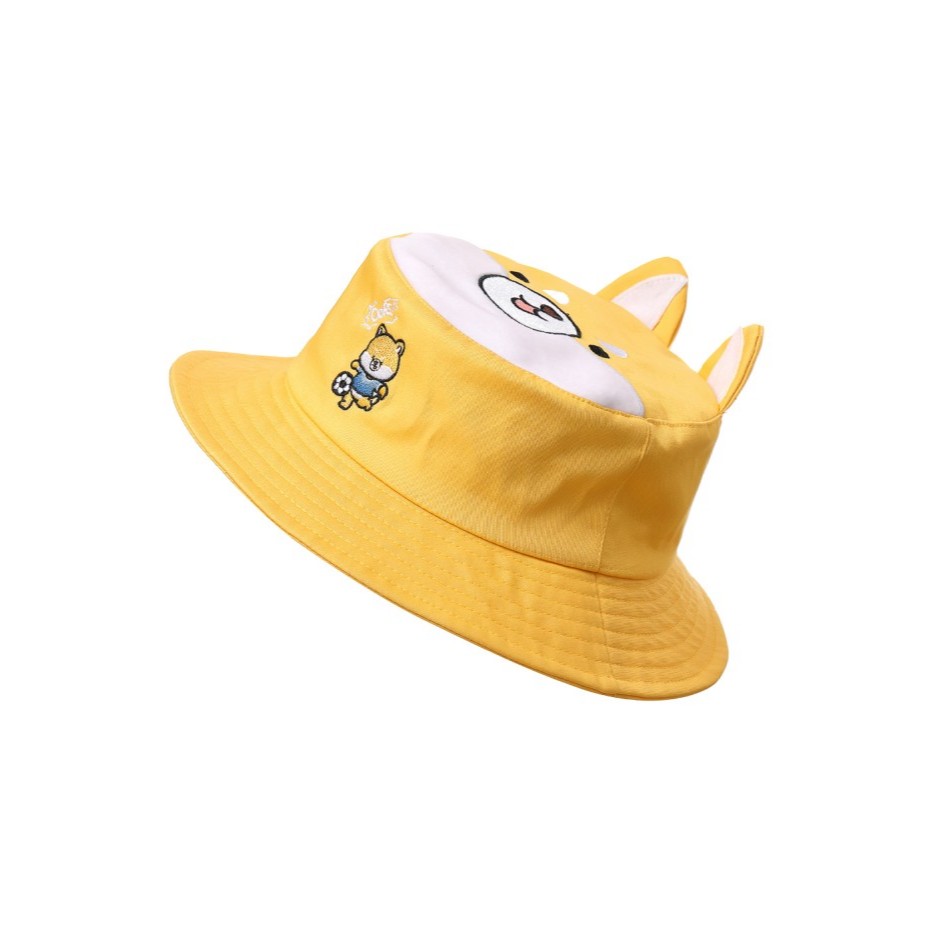 Jual Miniso Bucket Hat for Kids Shiba - Yellow/Topi Bucket Miniso untuk ...