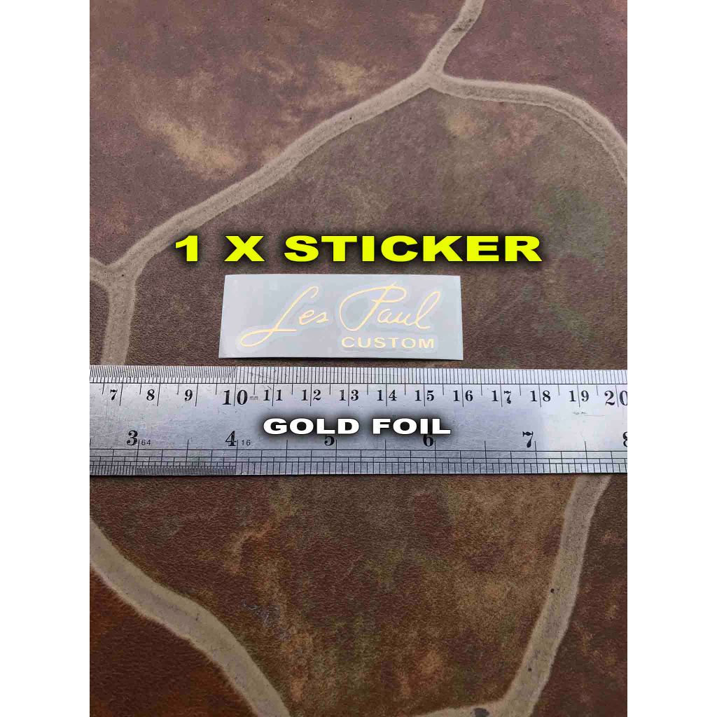 Jual Lespaul Custom Logo Sticker Headstock Neck Gitar Epiphone Gibson ...