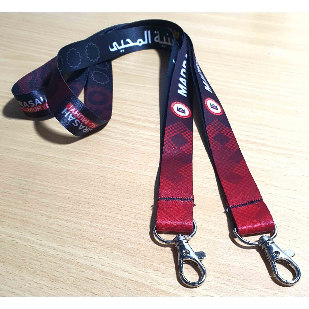 Jual Tali Lanyard Custom Jahit Print Sublim 2cm cetak 2 muka / tali id ...