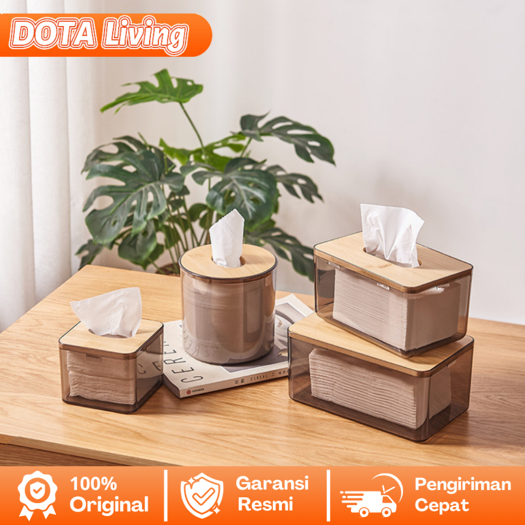 Jual DOTA Living Tempat Tisu Kotak tissue transparan mewah tempat ...