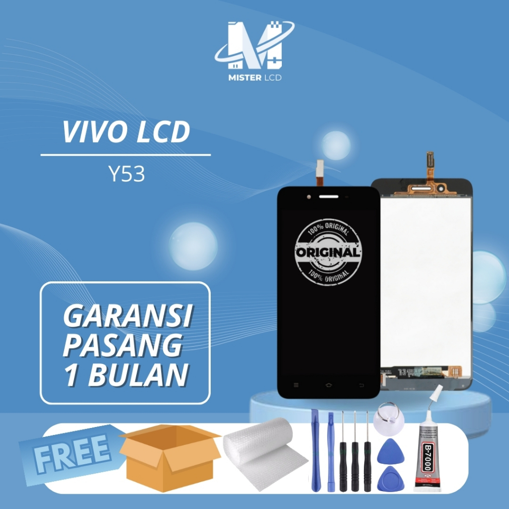 Jual LCD VIVO Y53 FULLSET COMPLETE ORIGINAL FREE LEM + OPENING SET ...