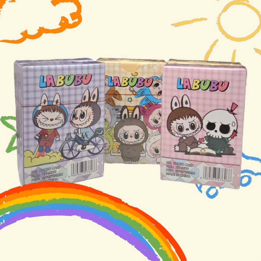 Jual Photocard Hologram Kartu Labubu Isi 55PCS | Shopee Indonesia