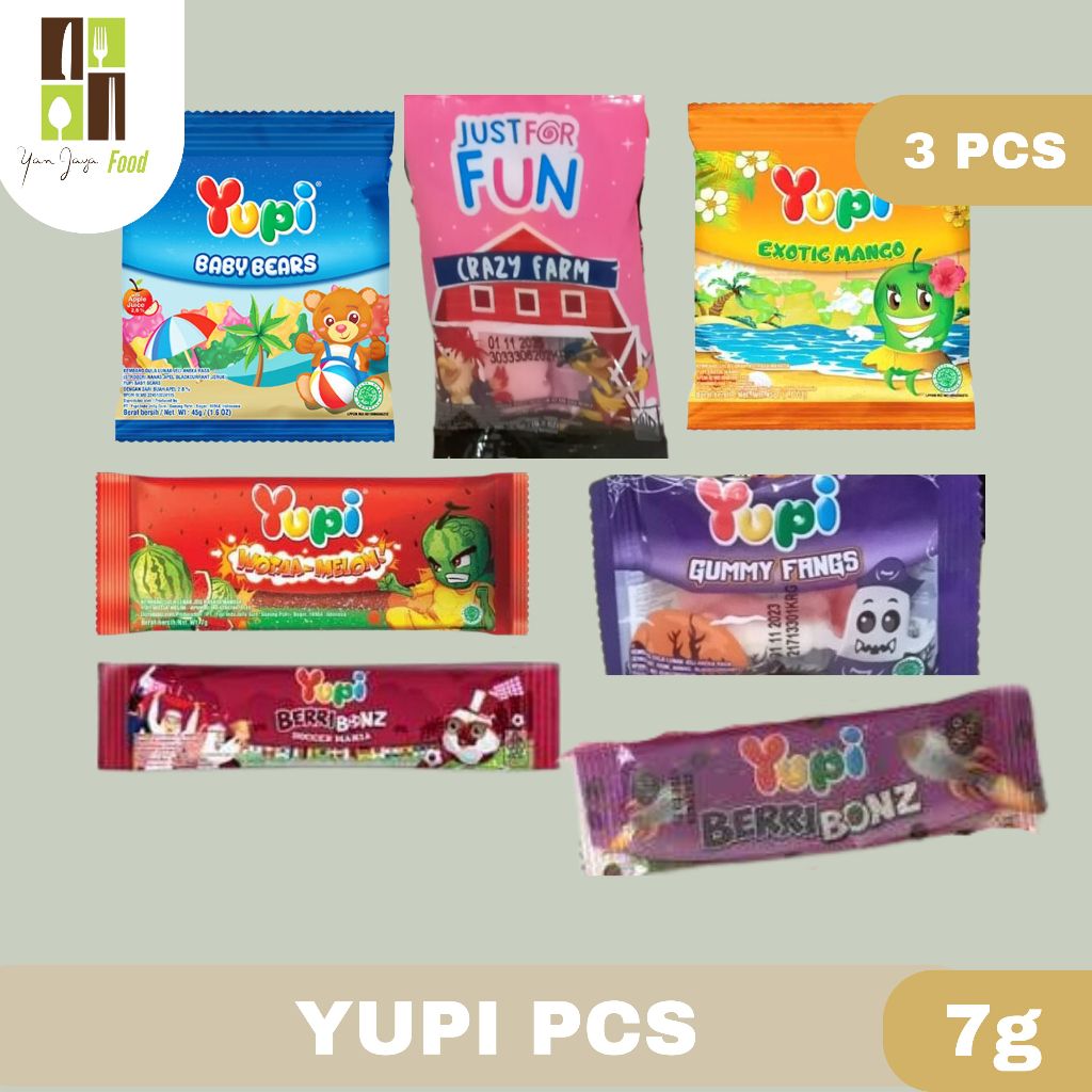Jual Yupi / Permen / Jajanan Anak / Gummy / Aneka Rasa / Baby Bear ...