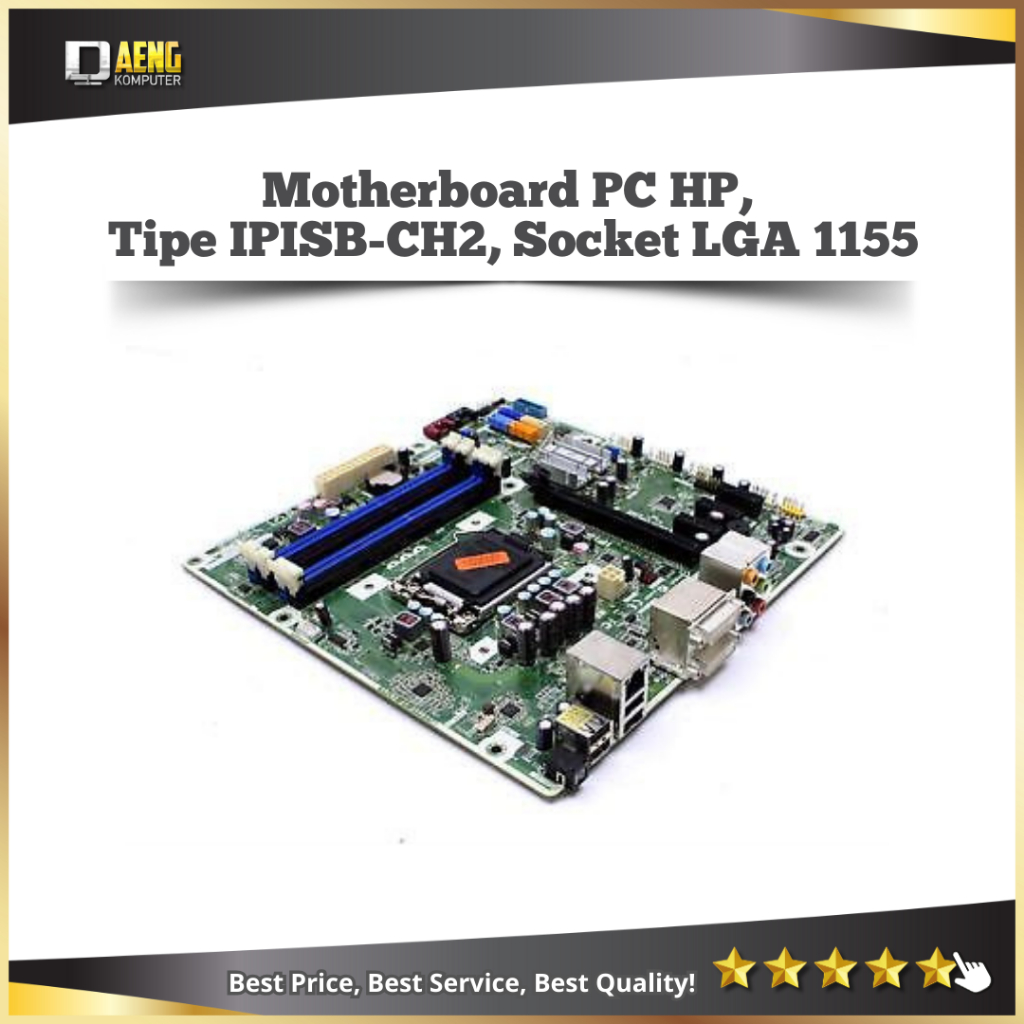 Jual Motherboard Mainboard Mobo Pc Merk HP Socket 1155 4 Slot Ram Bisa Rakit kesing standar ...