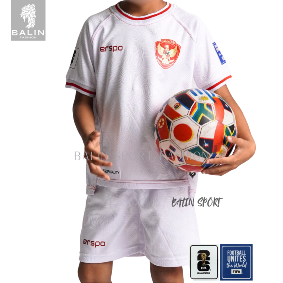 Jual Setelan Jersey Anak Timnas Indonesia Erspo Terbaru 2024 Jersey Bola timnas Indonesia Anak 2 ...