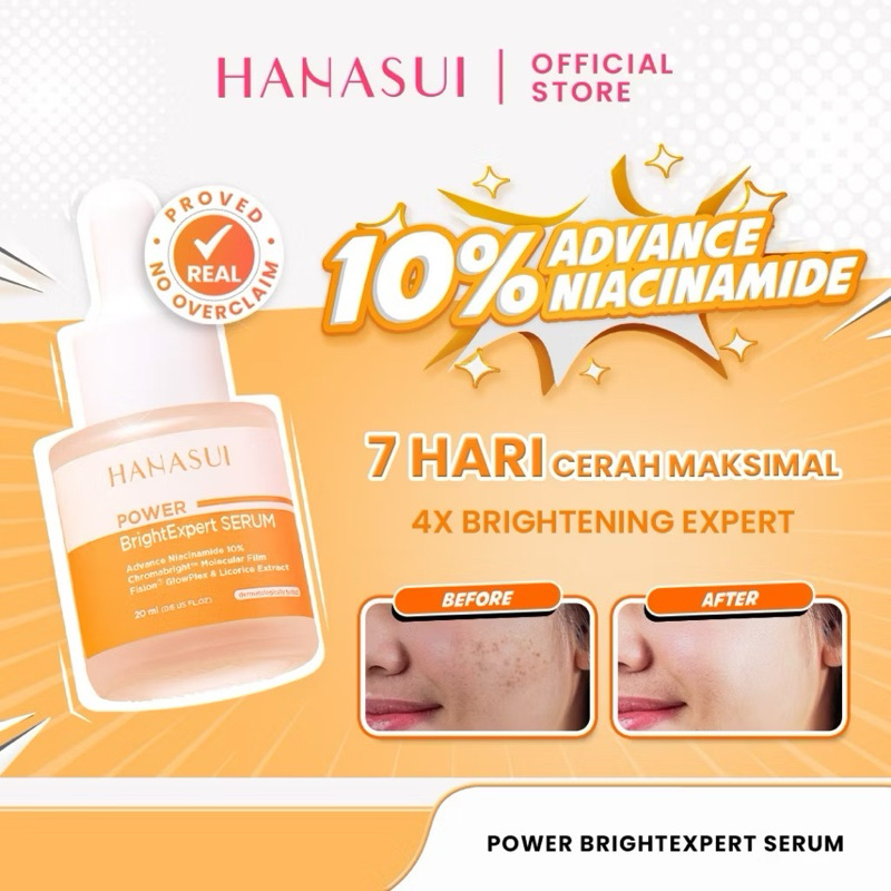 Jual HANASUI POWER BRIGHT EXPERT SERUM 10% Niacinamide | Shopee Indonesia