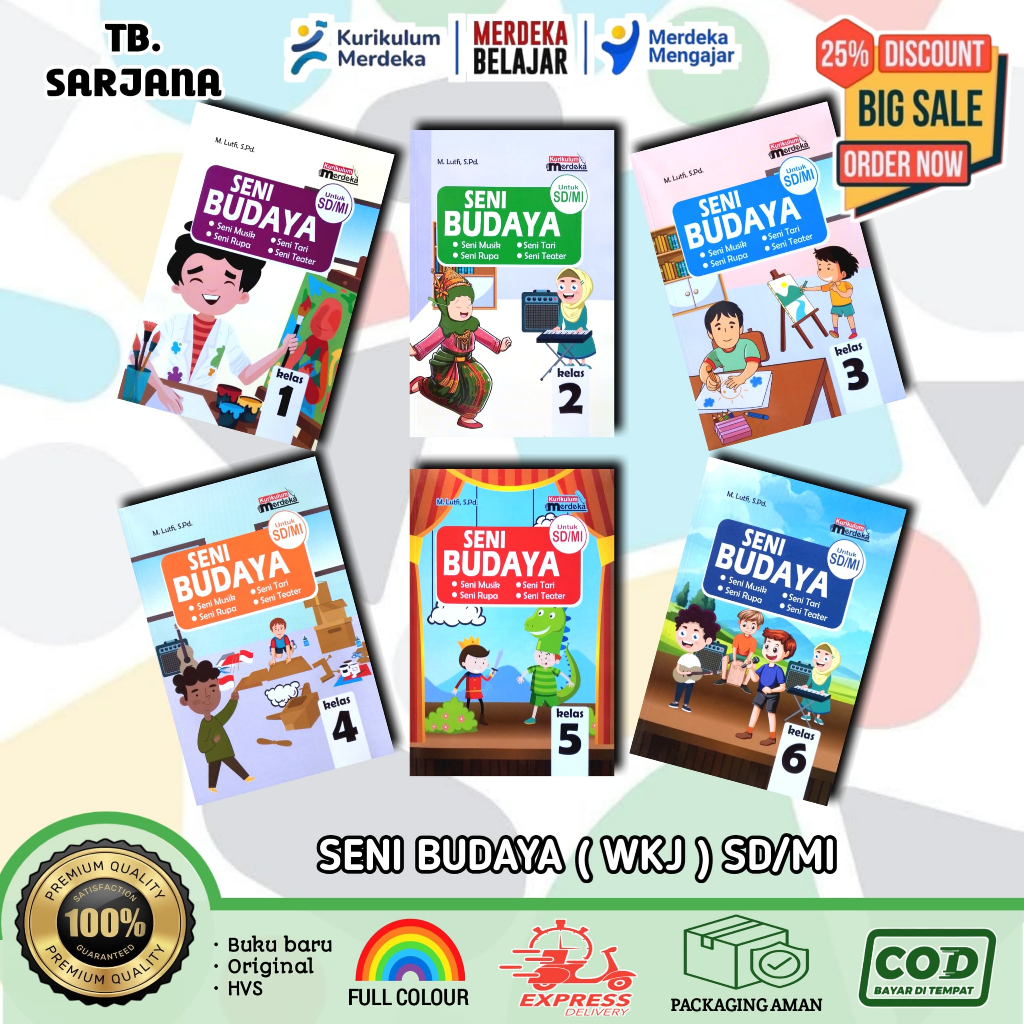 Jual Buku Siswa Pendamping SENI BUDAYA Kelas 1,2,3,4,5,6 SD Kurikulum Merdeka - Wahana Karya ...