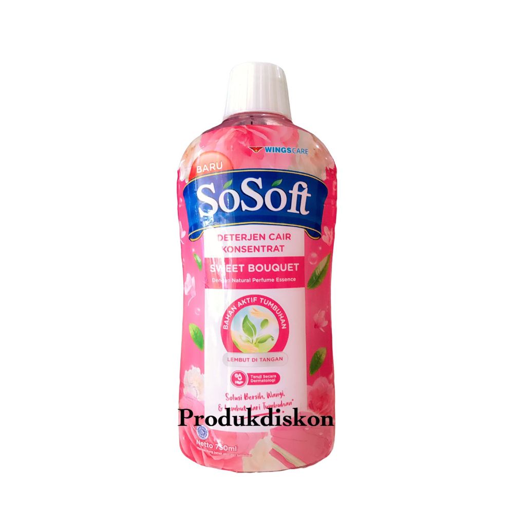 Jual SALE SO SOFT Deterjen Cair Konsentrat Botol Sosoft 700 ML Sweet ...