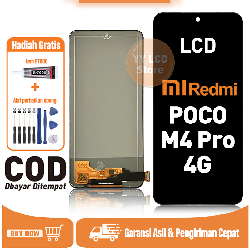 Jual LCD POCO M4 PRO 4G Original TOUCHSCREEN Fullset Crown Murah ...