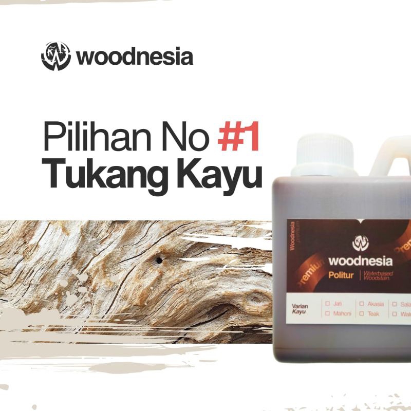 Jual Politur kayu woodstain plitur Waterbase 500gr jati mahoni teak ...