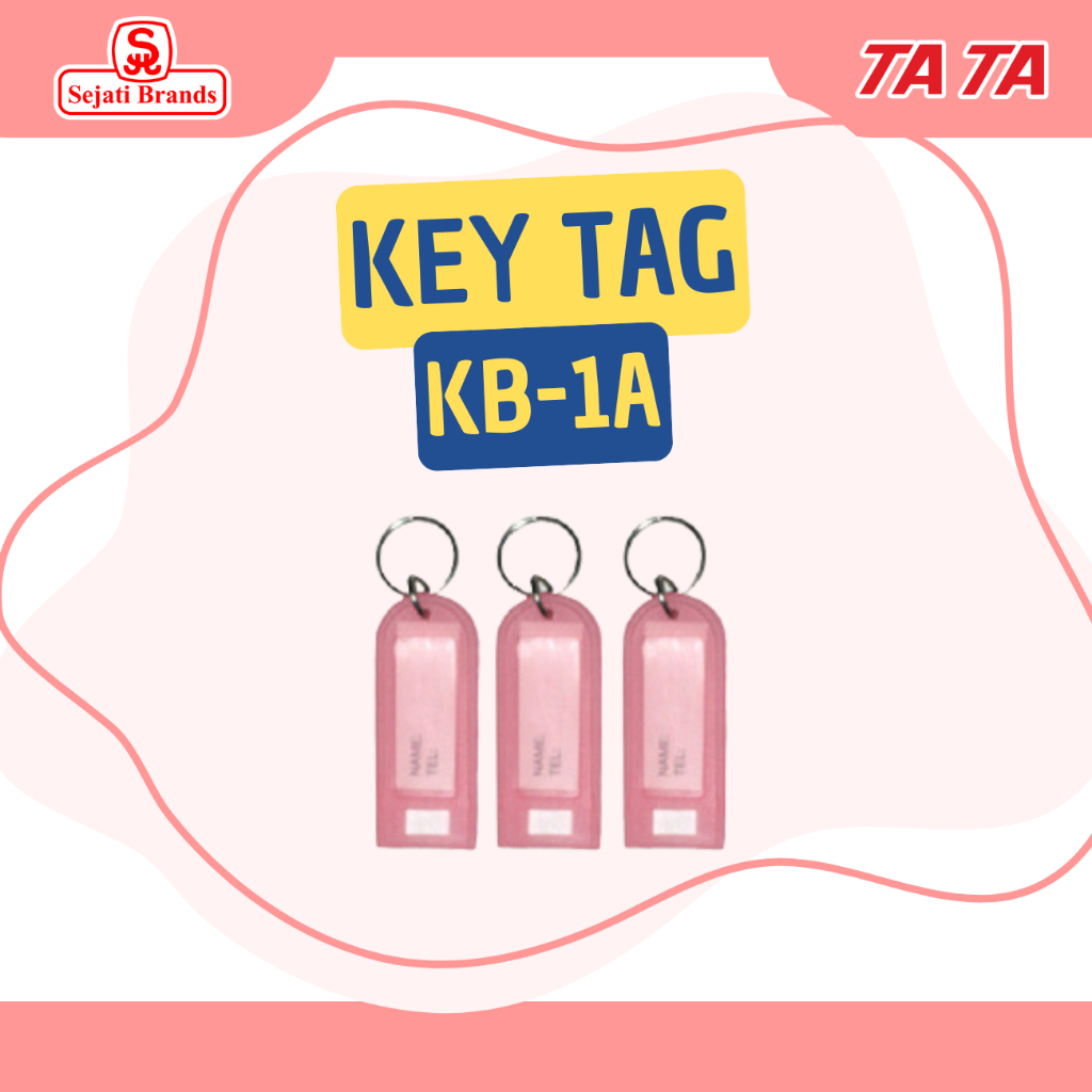 Jual TA TA Gantungan kunci/ Label Kunci/ Key Ring / Key Tag KB-1 warna ...